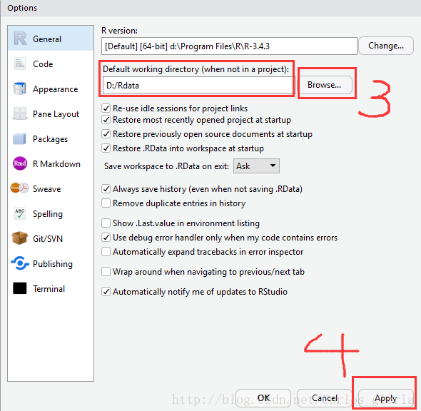 Rstudio中修改工作路径的三种方法_改变studio 关联r的路径-CSDN博客