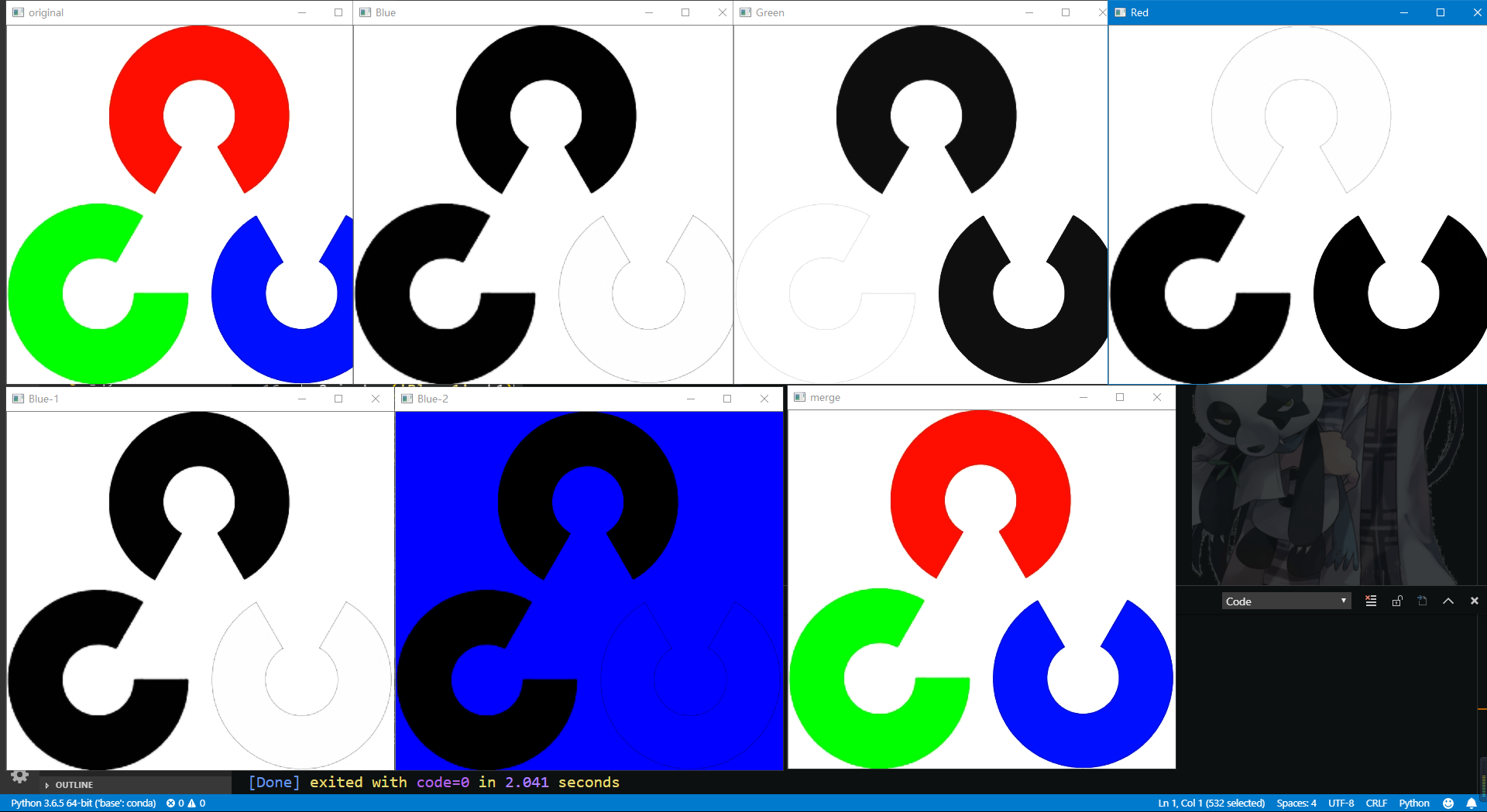 OpenCV-Python——第6章：图像的基础操作_img[:]=[b,g,r]-CSDN博客