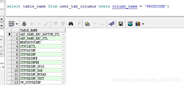 Oracle根据表字段查询表名oracle 字段作为表名查询 Csdn博客