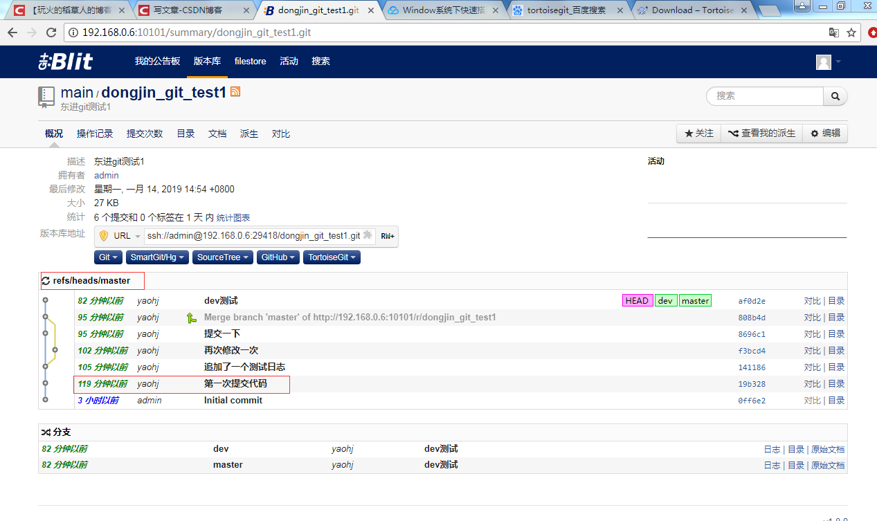 gitblit和TortoiseGit的使用入门_gitblit和tortoisegit的使用入门(第二节)-CSDN博客