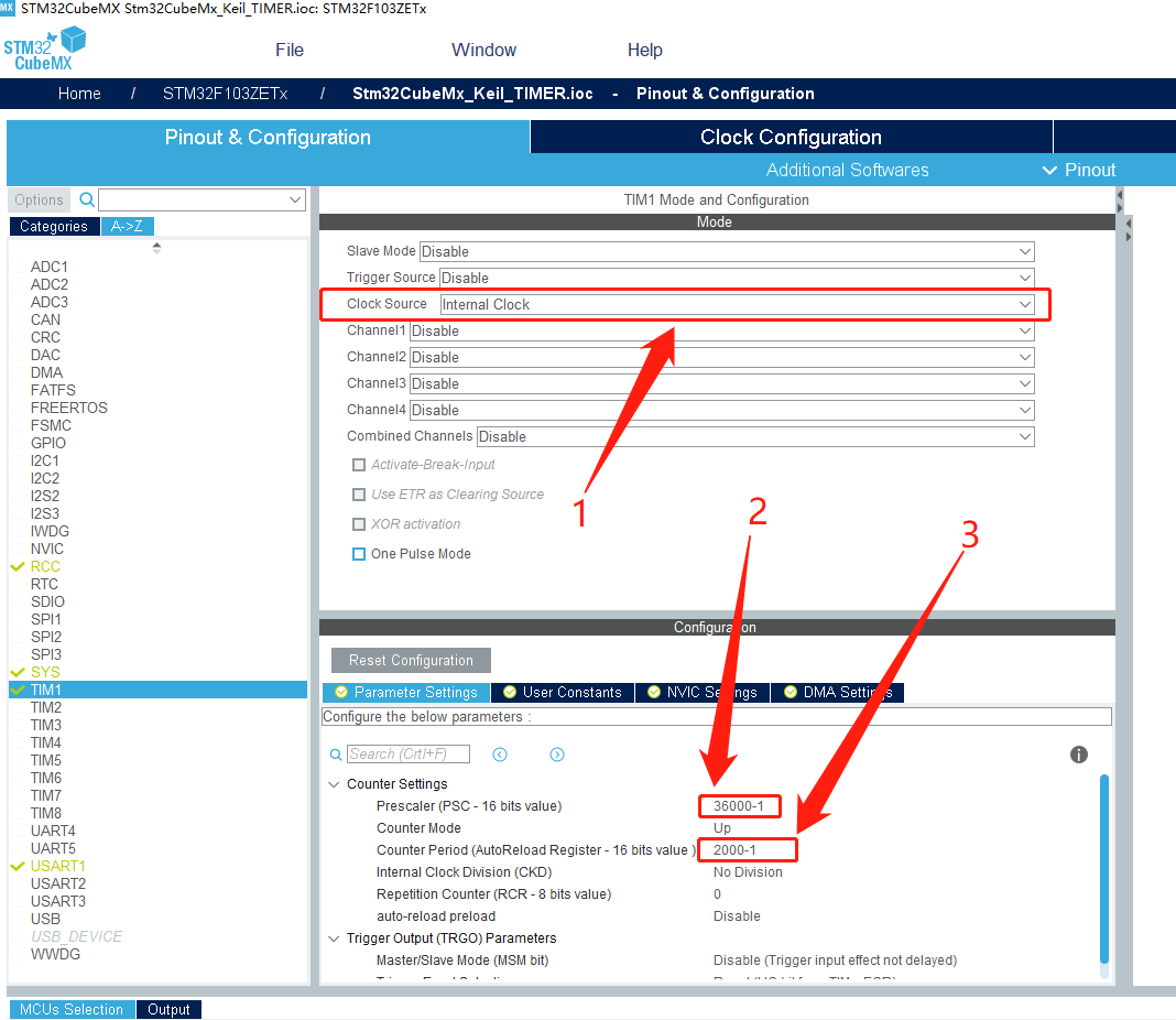 STM32CubeMX开发之路—5定时器中断TIM_tim1 update interrupt-CSDN博客