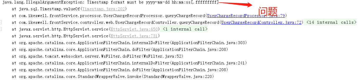 java.lang.IllegalArgumentException: Timestamp format must be yyyy-mm-dd hh:mm:ss[.fffffffff]异常处理 ...