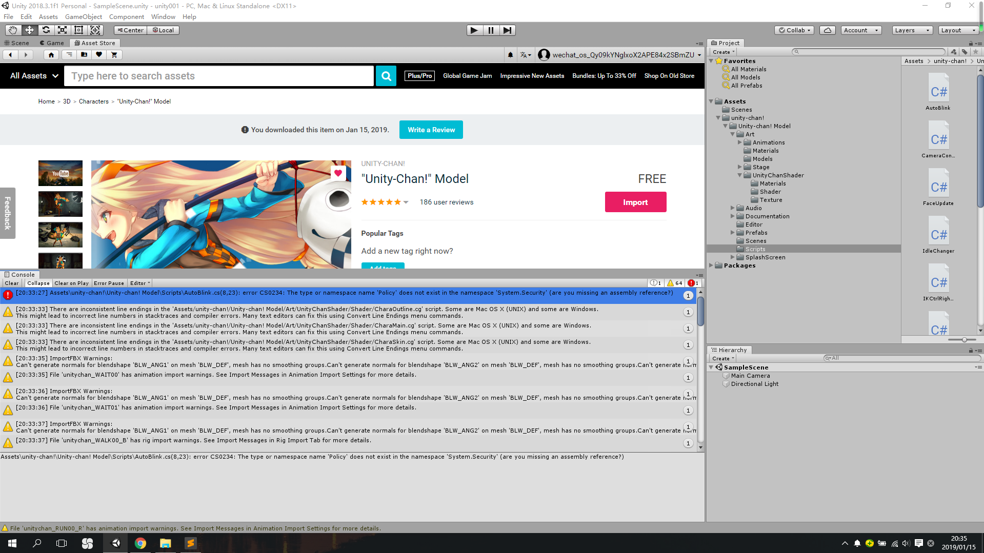 Unity 3d The Type Or Namespace Name Xxx Does Not Exist In The