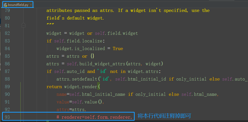 render() got an unexpected keyword argument 'renderer'----render（）得到了一个意外的关键字参数'renderer'_rmtree ...