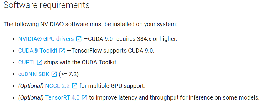 Ubuntu中Tensorflow，GPU，keras深度学习环境搭建（包含CUDA，cuDNN版本选择）_ubuntu系统搭建tensorflow 1.9.0 keras 2.0.2环境 ...