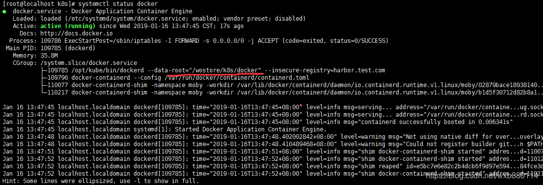 Docker修改默认存储存储路径 The Graph Config File Option Is Deprecated Please Use Data Root Instead