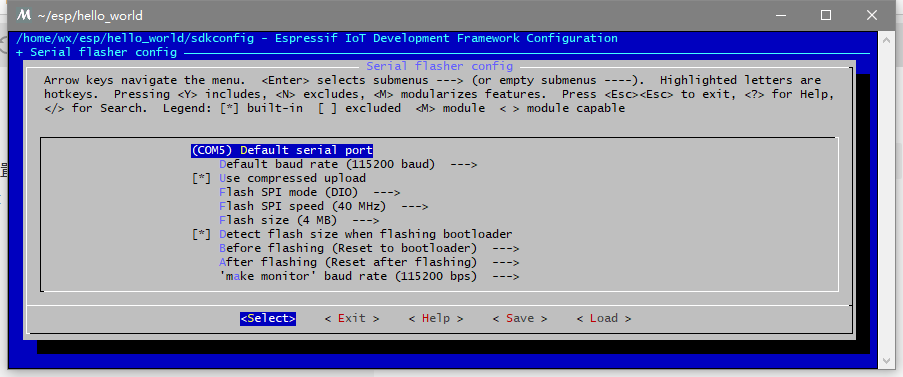 ESP32学习二：HelloWord编译及烧写_espidfhellowoed-CSDN博客