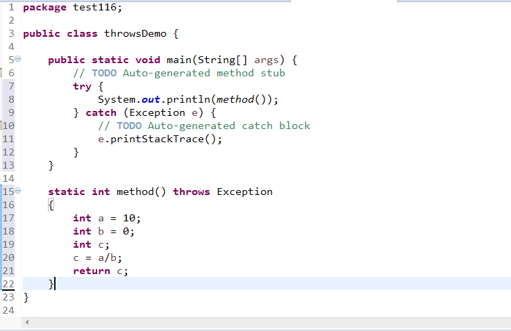 JAVA中异常的几种处理方式_当发生异常时,java语言的异常处理方式有哪两种?-CSDN博客