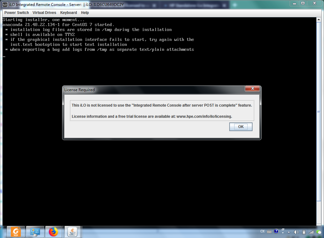 HP服务器 ILO提示License过期 系统盘安装卡在“starting dracut initqueue hook”-CSDN博客