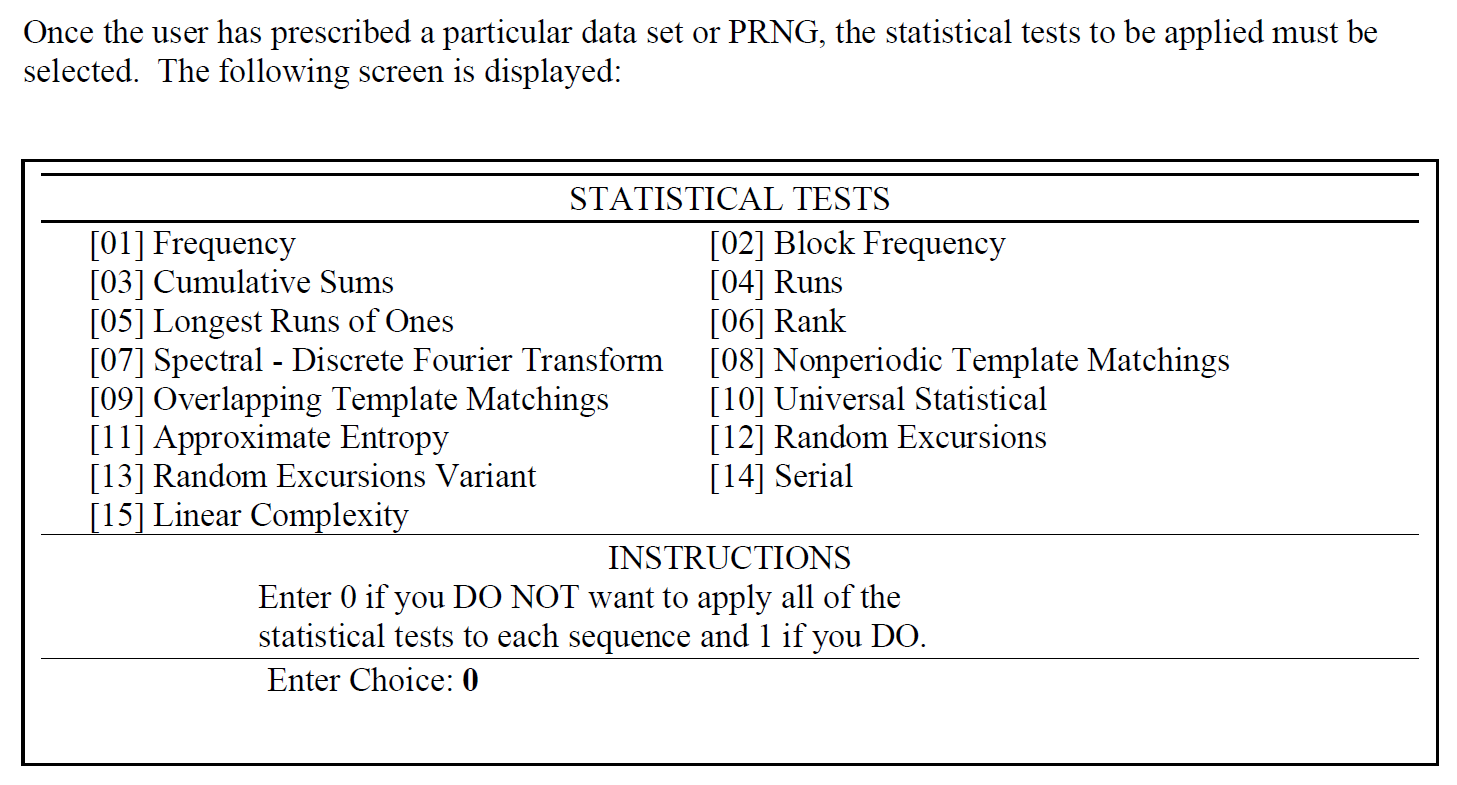 NIST数字测试套件使用说明_nist测试-CSDN博客