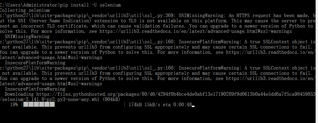 How to install, uninstall Selenium and view Selenium version - Programmer Sought