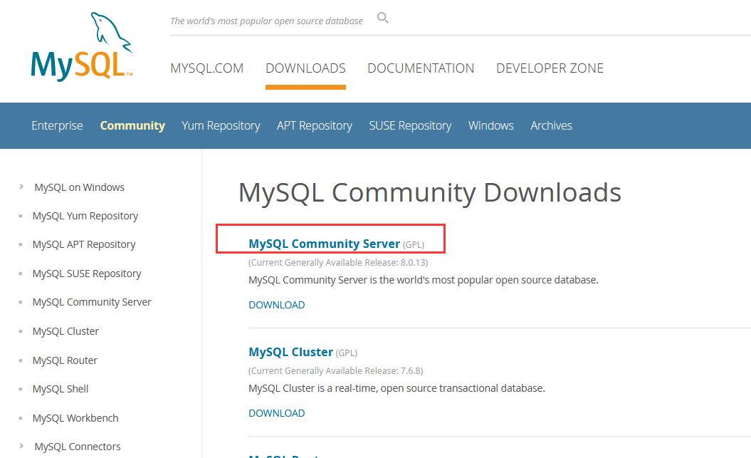MySQL官网下载教程_csdnmysql官网下载-CSDN博客