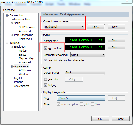配置SecureCRT背景颜色和字体颜色_narrow font-CSDN博客