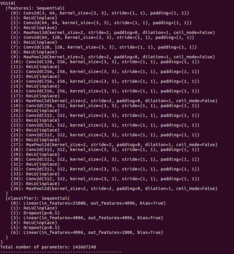 Pytorch 打印网络参数 Python 打印网络参数 Csdn博客