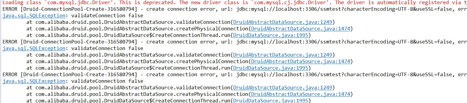 java.sql.SQLException: validateConnection false-CSDN博客