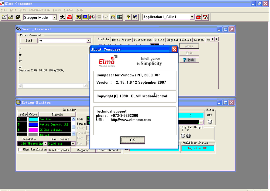 MAXON RE40直流有刷电机在Elmo SimplIQ cello系列驱动器的增益调节_elmo composer scope y轴单位 ...