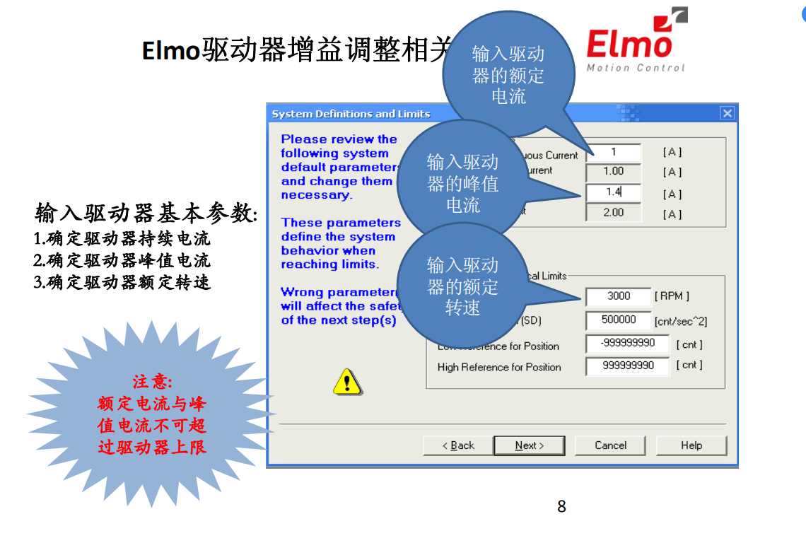 MAXON RE40直流有刷电机在Elmo SimplIQ cello系列驱动器的增益调节_elmo composer scope y轴单位 ...