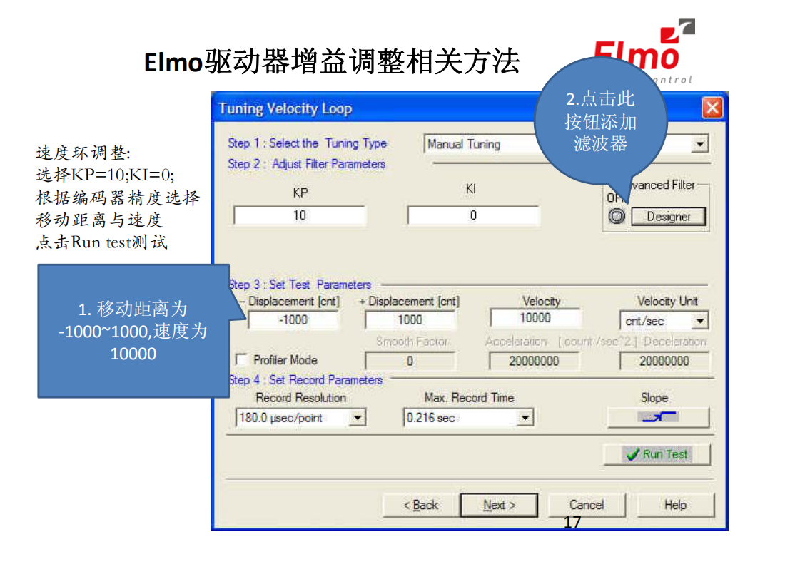 MAXON RE40直流有刷电机在Elmo SimplIQ cello系列驱动器的增益调节_elmo composer scope y轴单位 ...