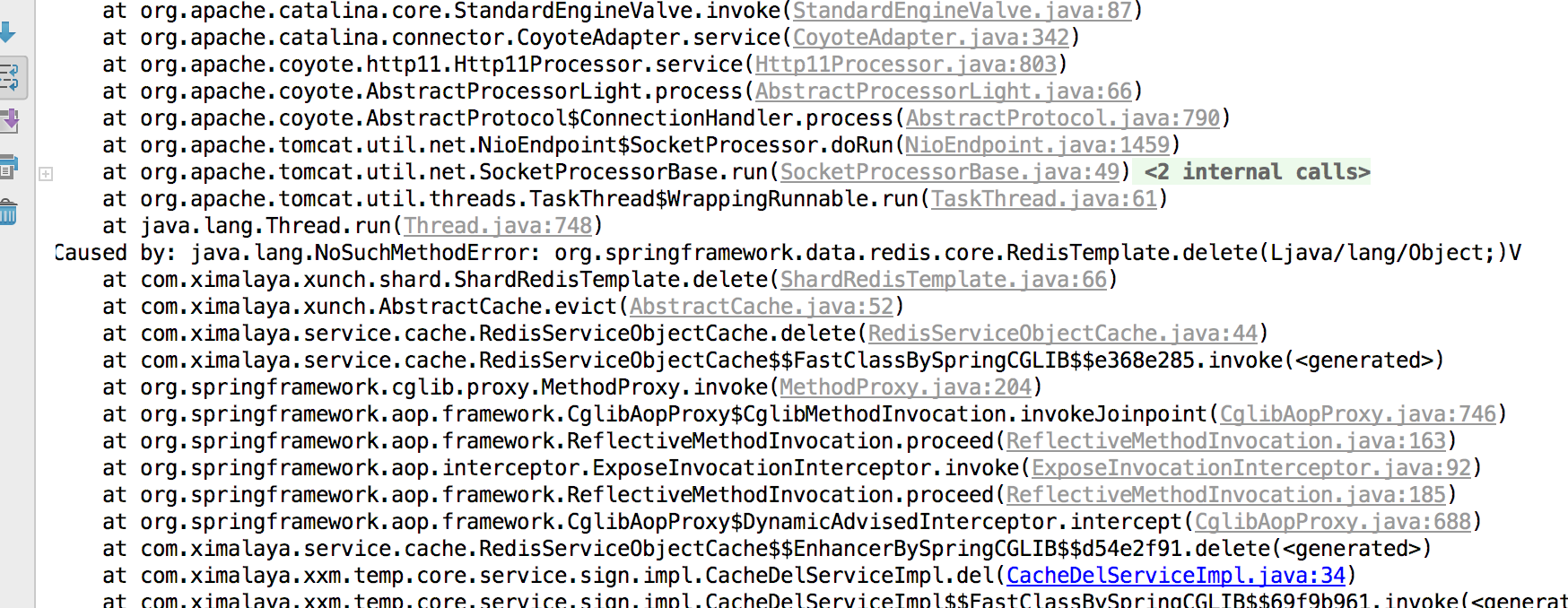 NoSuchMethodError进阶_.nosuchmethoderror: org.springframework.data.redis-CSDN博客