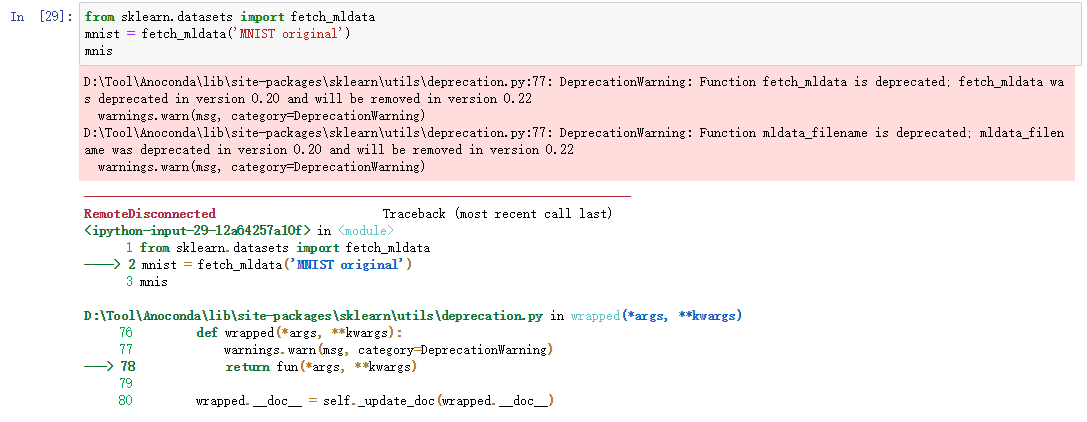Scikit Learn使用fetchmldata无法下载mnist数据集问题解决方法sklearn无法下载mnist数据集问题解决方法 Csdn博客 9935