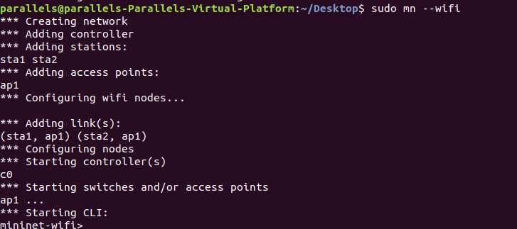 Mininet-WiFi 实战教程：Tutorial #1: One access point_iwconfig有个hwsim0-CSDN博客