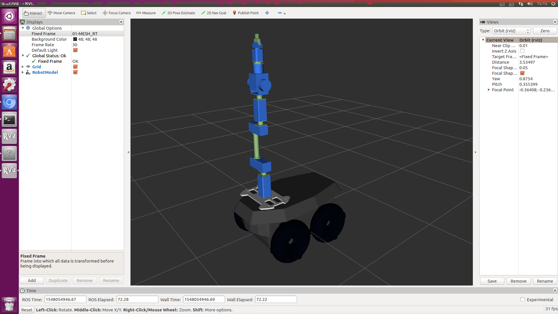 如何将Creo/ProE Mechanism 转化为URDF并显示在RVIZ中_creo导出urdf-CSDN博客