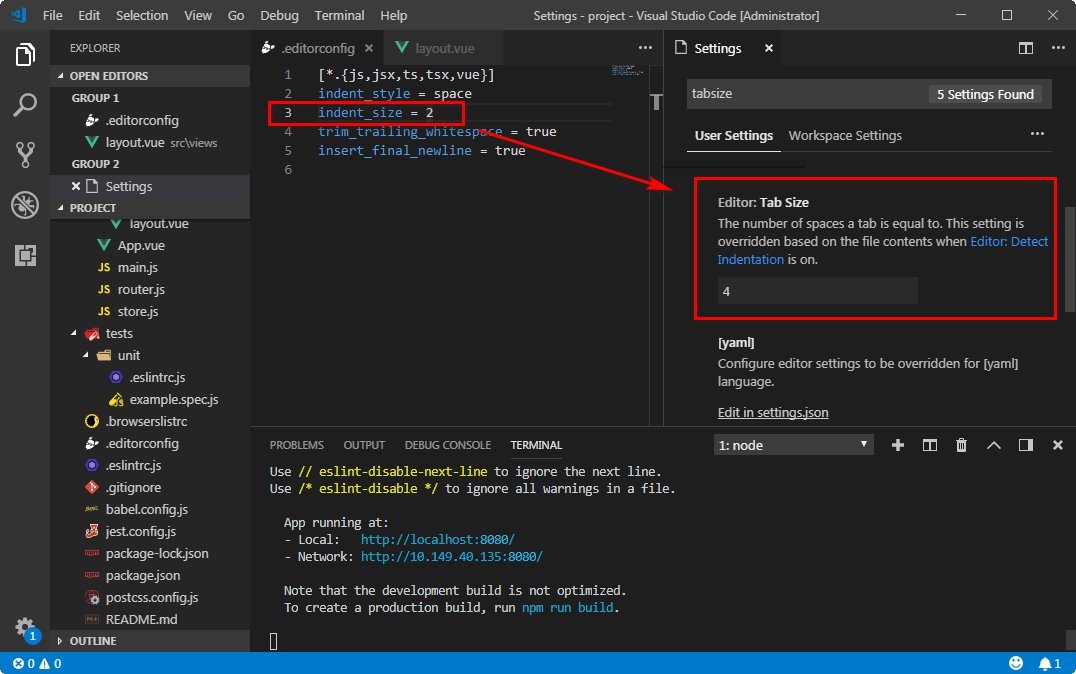 vue实战开发005:解决Vue-cli3中的Eslint报错_vue 3.0 启动时,提示 eslint 检测语法错误-CSDN博客