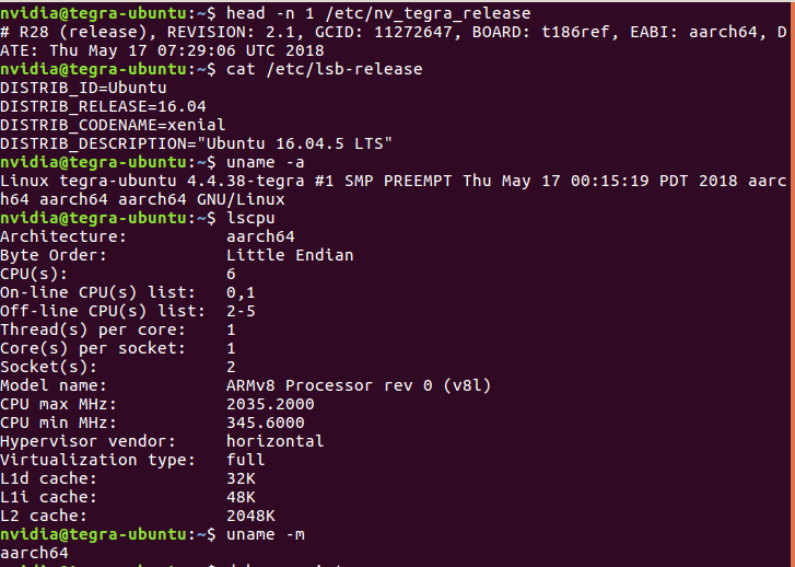 NVIDIA Jetson TX2 查看系统相关+运行demo_tx2 查看系统版本号-CSDN博客
