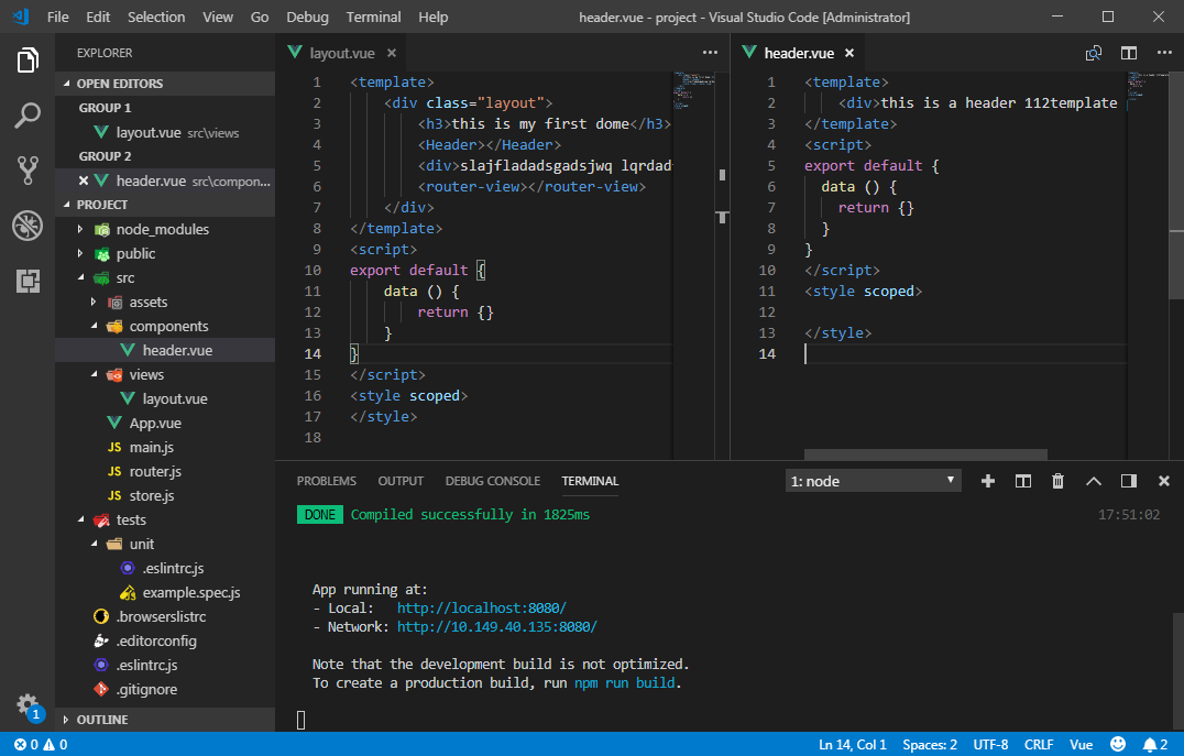 vue实战开发005:解决Vue-cli3中的Eslint报错_vue 3.0 启动时,提示 eslint 检测语法错误-CSDN博客