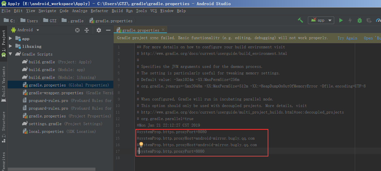 ERROR: Unknown host 'android-mirror.bugly.qq.com'.-CSDN博客