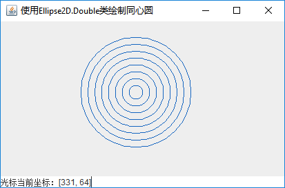 学以致用——Java源码——使用Ellipse2D.Double类绘制同心圆（Concentric Circles Using Class Ellipse2D.Double）-CSDN博客