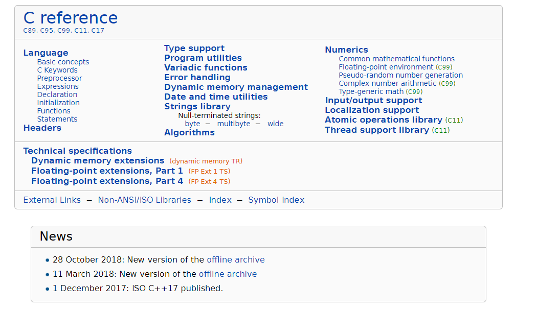 c、c++参考网站cppreference_encppreference-CSDN博客
