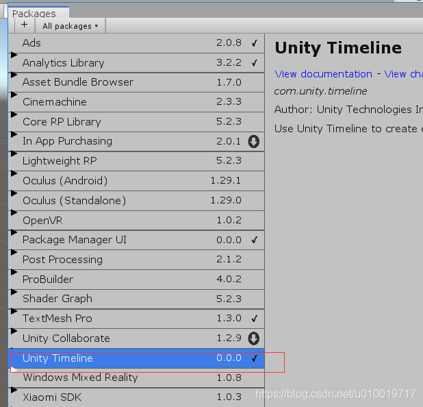 Unity 2019 1 开始 将timeline移到package Manager中,可以查看和更改源代码了 Unity Timeline开源吗 Csdn博客