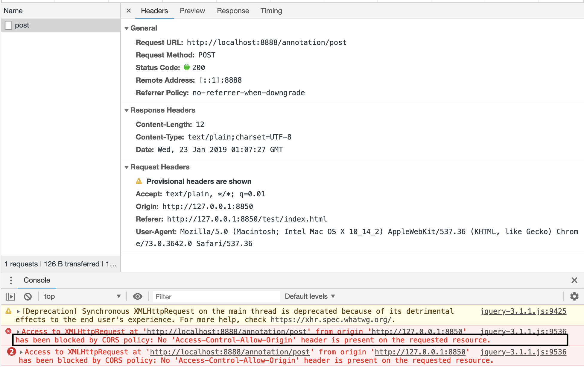 SpringBoot 使用Cross-Origin Resource Sharing（CORS）解决前后端分离后的跨域问题_cross-origin resource sharing ...