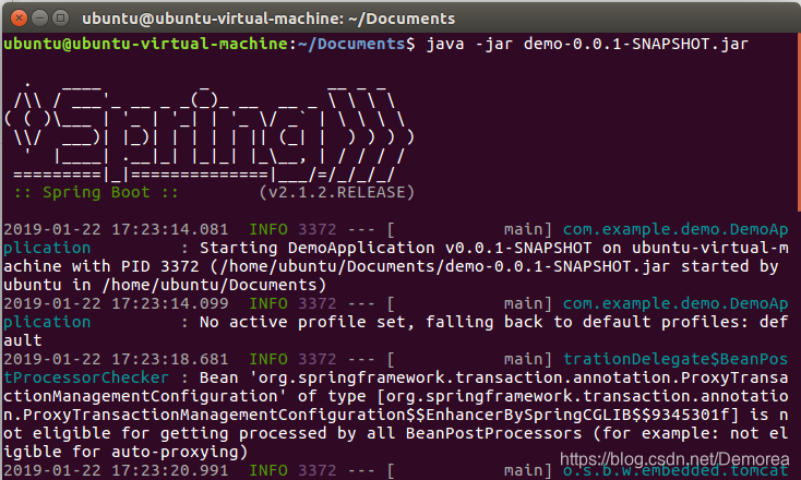 将springboot项目部署到linux Ubuntu 上 Decimon的博客 Csdn博客
