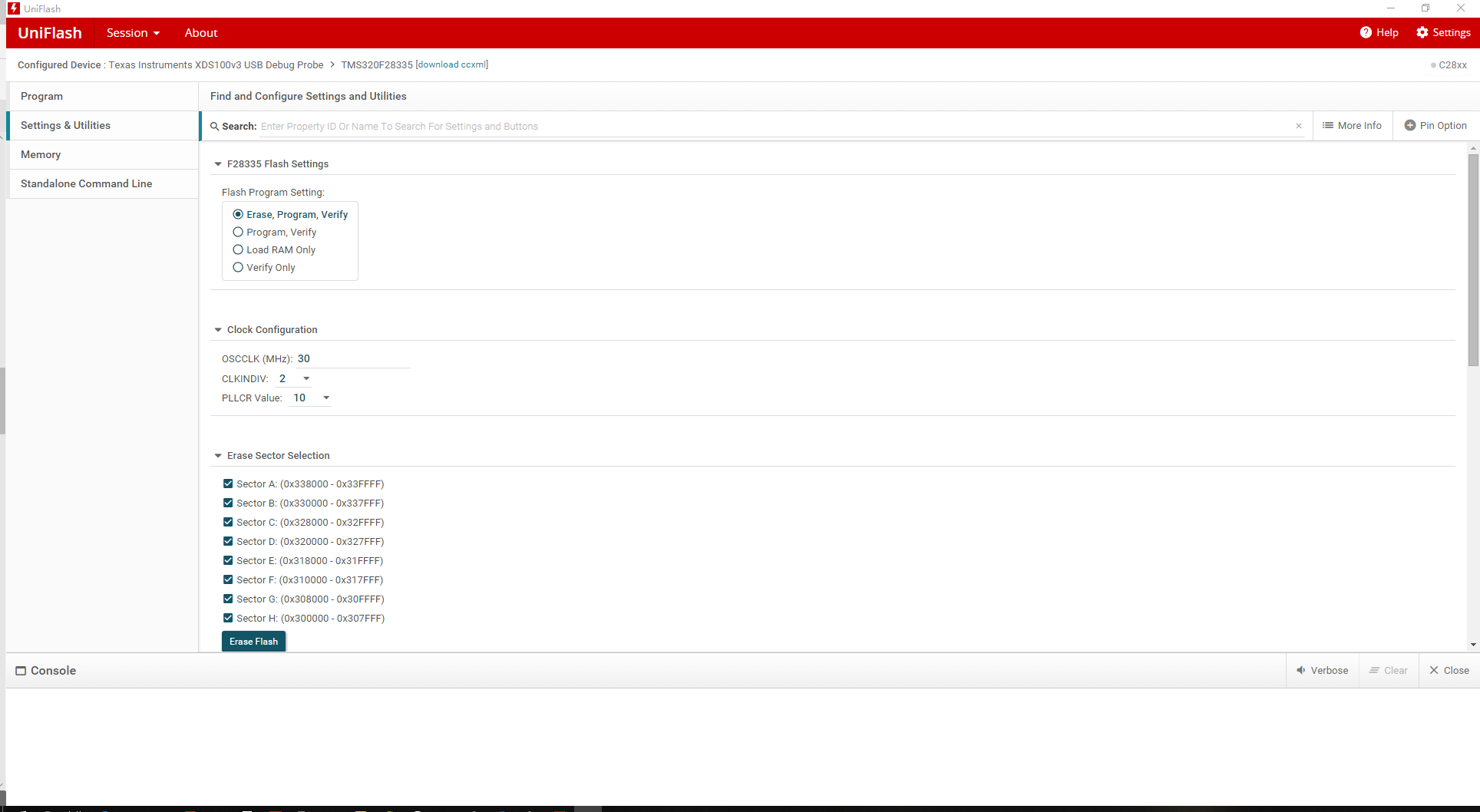 一种解决C28xx: Flash Programmer: Error encountered when writing to flash memory问题的方法-CSDN博客