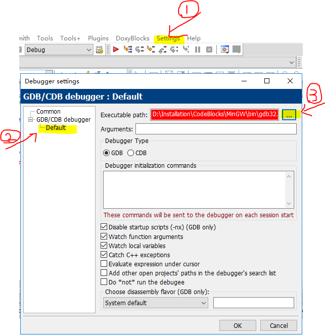 Codeblocks安装包及配置debugger【error You Need To Specify A Debugger Program In The Debuggerss 