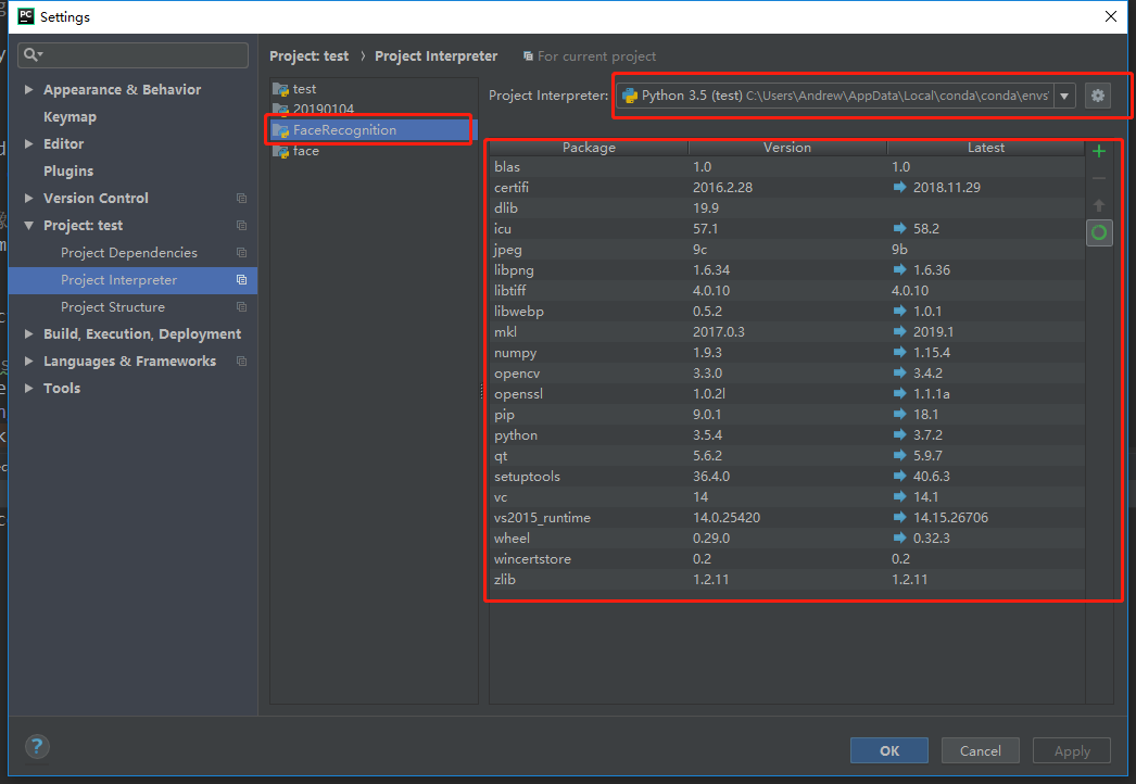 pycharm+anaconda3+opencv+dlib安装和使用（避坑）_anaconda+pycharm+dlib-CSDN博客