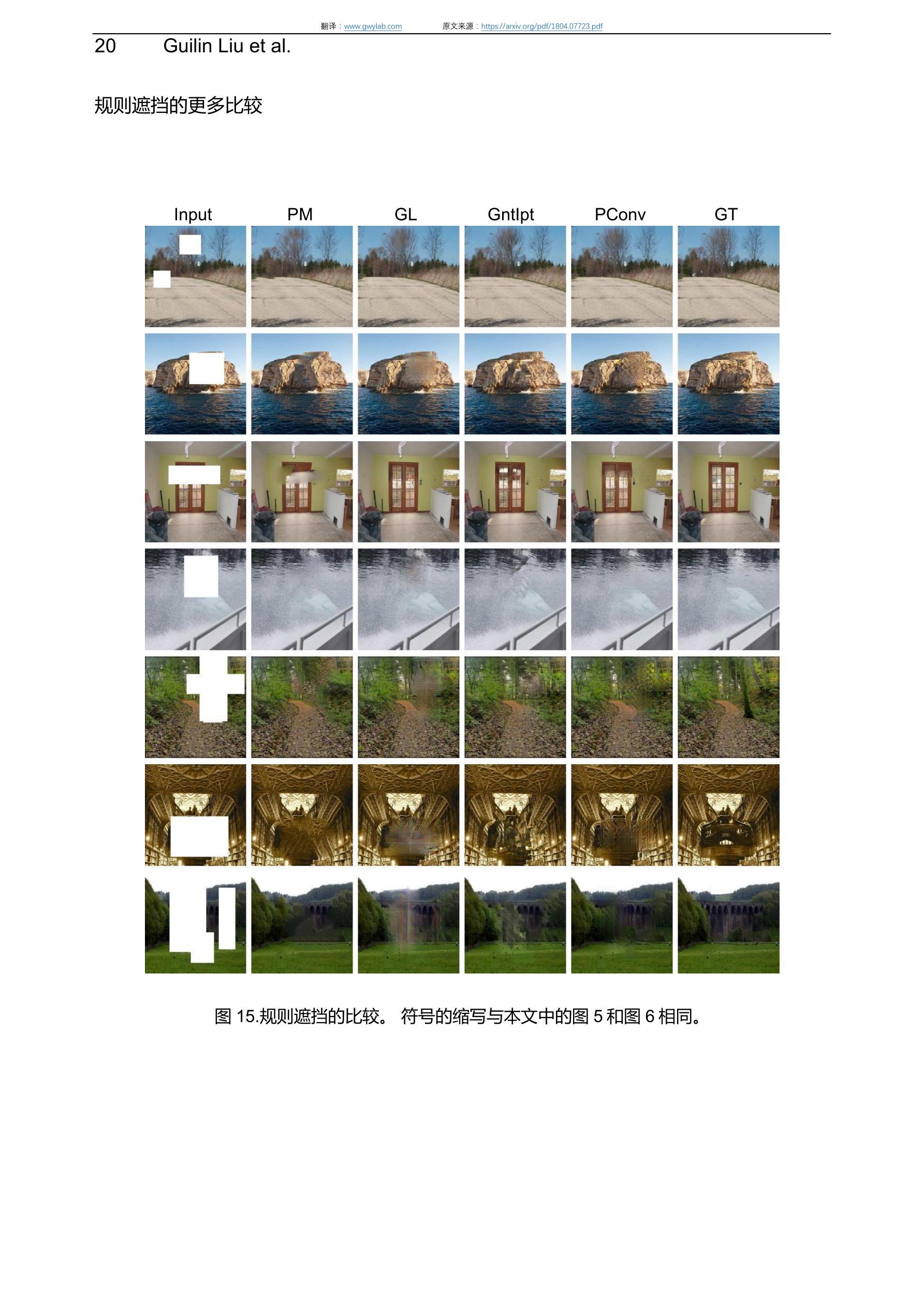 【论文译文】Image Inpainting for Irregular Holes Using Partial Convolutions ...