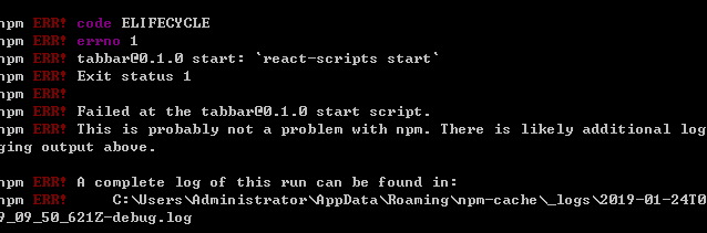 react creact-react-app 构建完项目后,npm start启动失败_react 项目拉去下来后 start不了-CSDN博客