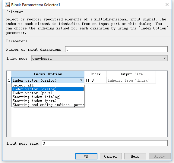 Simulink建模与仿真学习笔记之选择器模块（Selector）_simulink selector选择器的作用和用法-CSDN博客