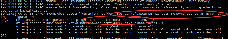 运用flume将数据从kafka中取出放置hdfs上出现的source Has Been Removed Due To An Error During Configuration 问题eoi 8551