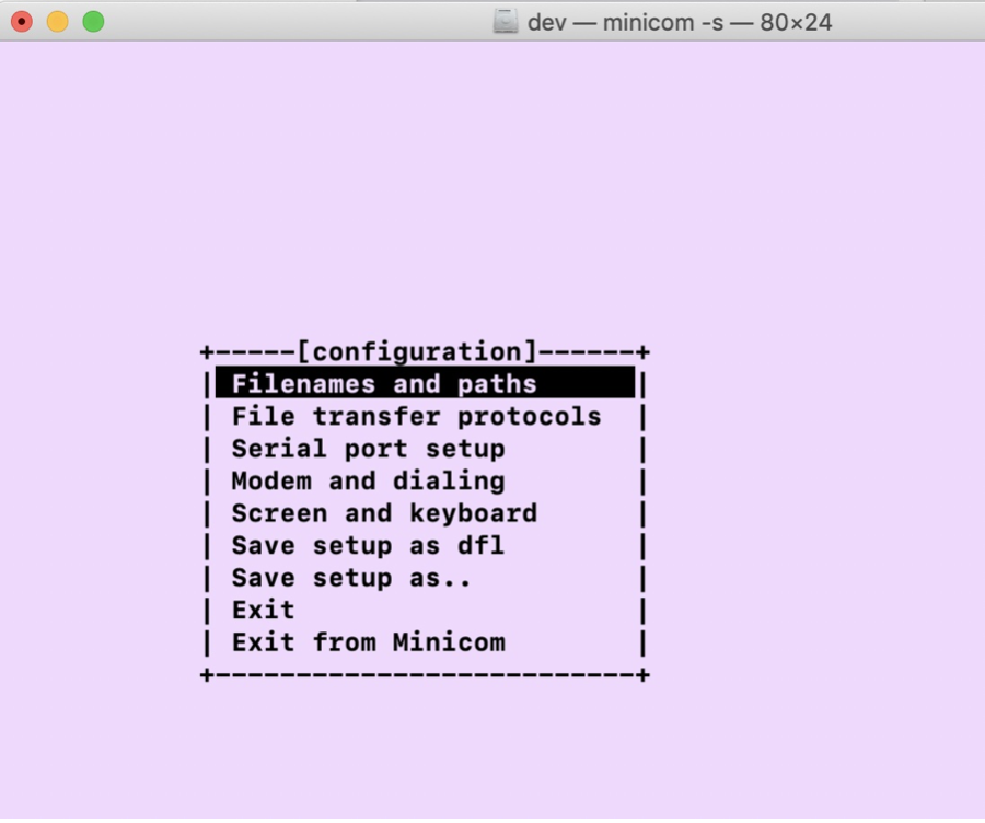 mac下安装、配置和使用minicom收发数据_minicom打开回显-CSDN博客