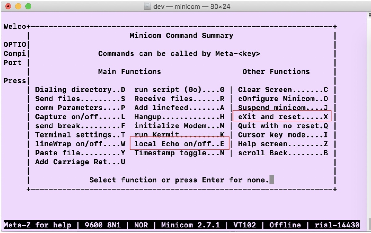 mac下安装、配置和使用minicom收发数据_minicom打开回显-CSDN博客