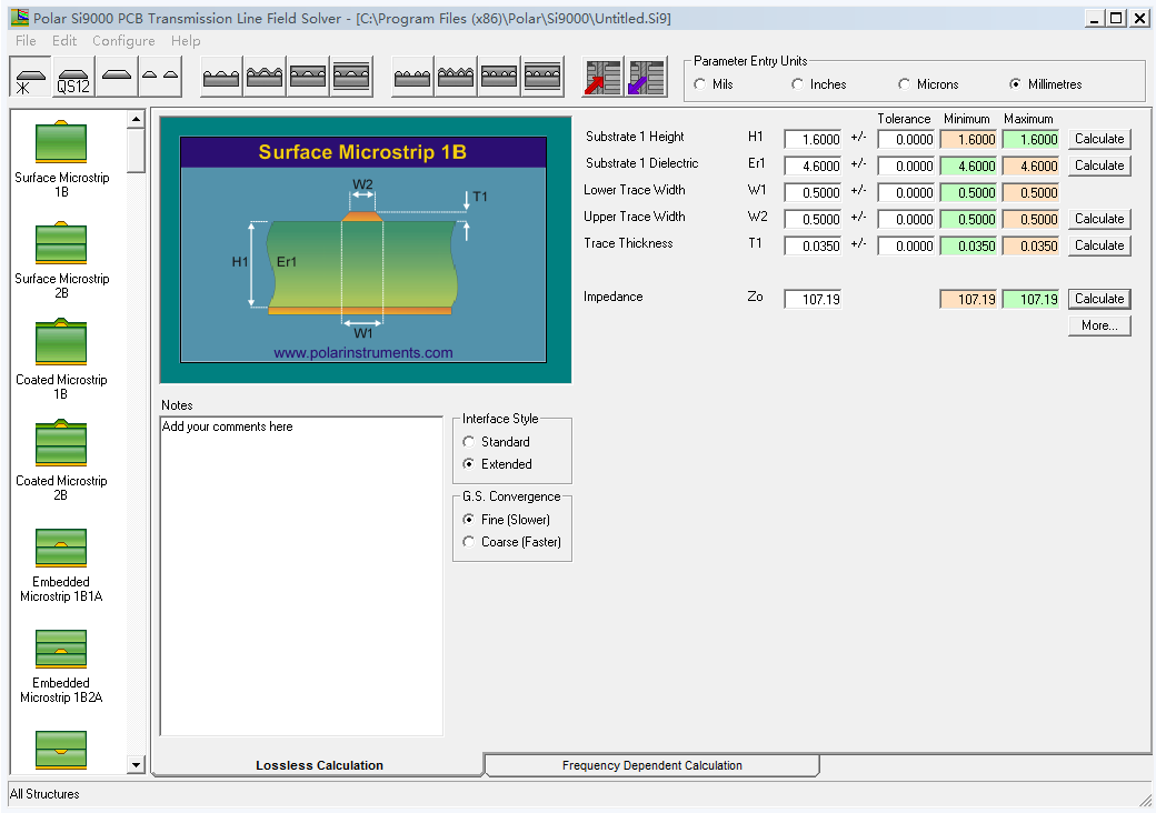 PCB特性阻抗 控制 用SI9000设置叠层阻抗_重新设置si9000-CSDN博客