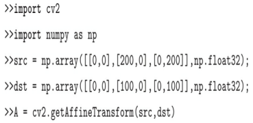 python cv2 二维图像的仿射变换，透视投影变换-记录_python cv2.getrotationmatrix2d cv2.getperspectivet-CSDN博客