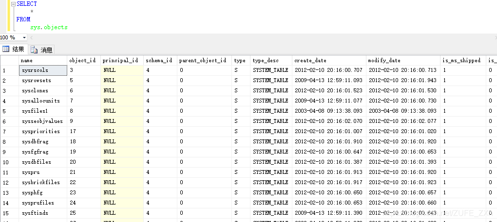 Sql语句查询某数据库中所有用户建立的表,及其创建日期sql查用户创建时间 Csdn博客