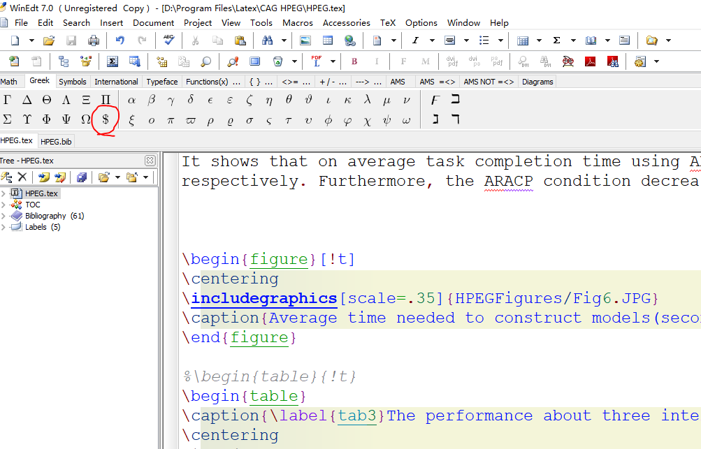 WinEdt Latex 插入特殊字符_在winedt中符号怎么表示-CSDN博客