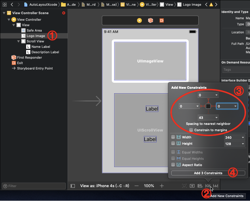 iOS 12 Auto Layout界面自动布局系列2-使用Xcode的Interface Builder添加布局约束_xcode 布局约束-CSDN博客
